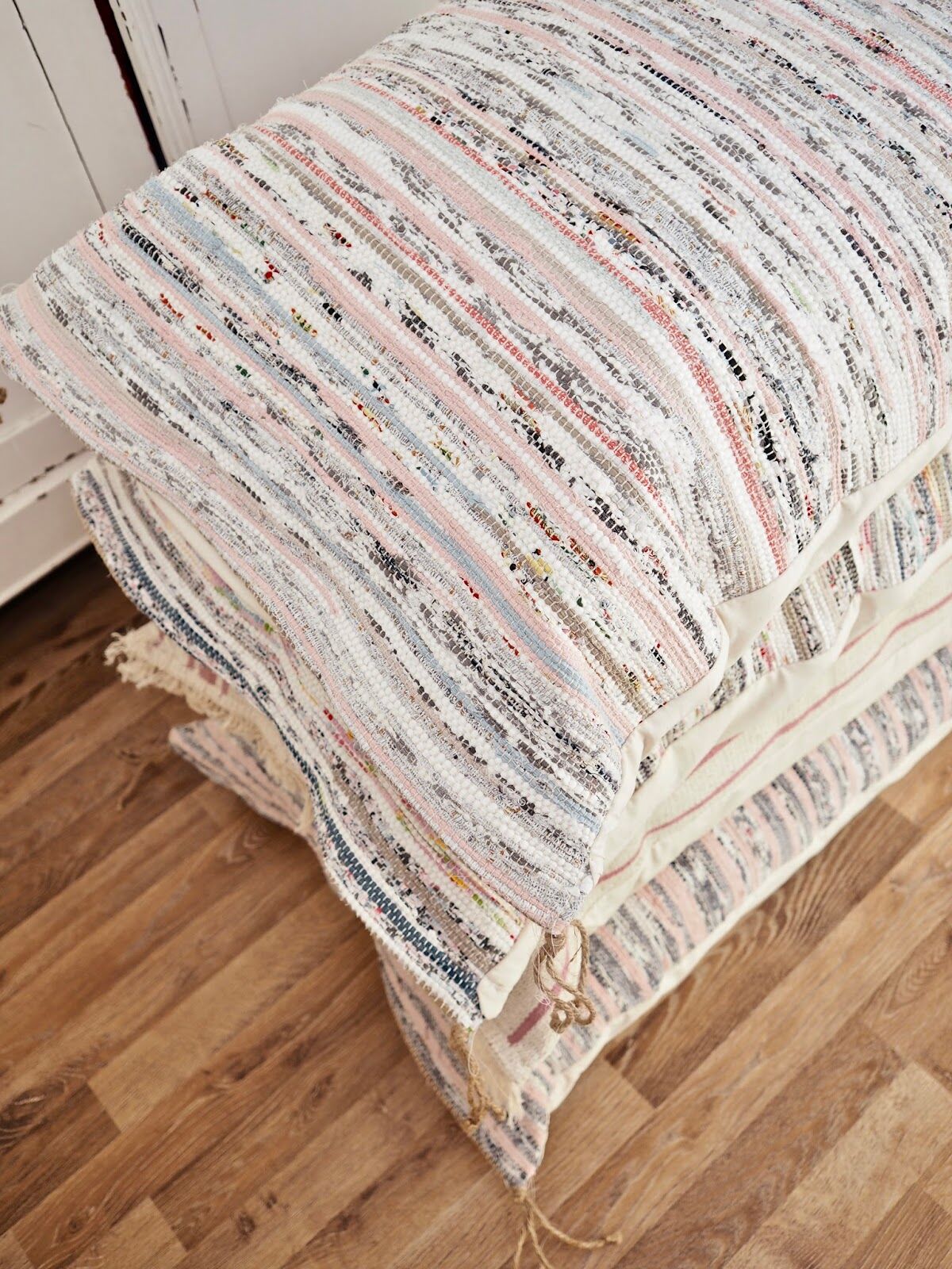 Ikea €6 Tanum Rug Hack, DIY Garden Pillow - Dainty Dress Diaries