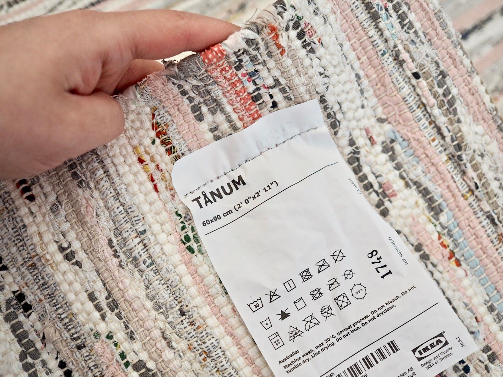 Ikea €6 Tanum Rug Hack, DIY Garden Pillow - Dainty Dress Diaries