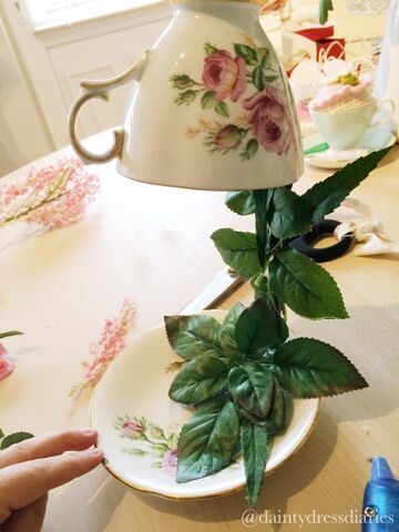 How to make floating teacups, Floating tea cup tutorial - Dainty Dress ...