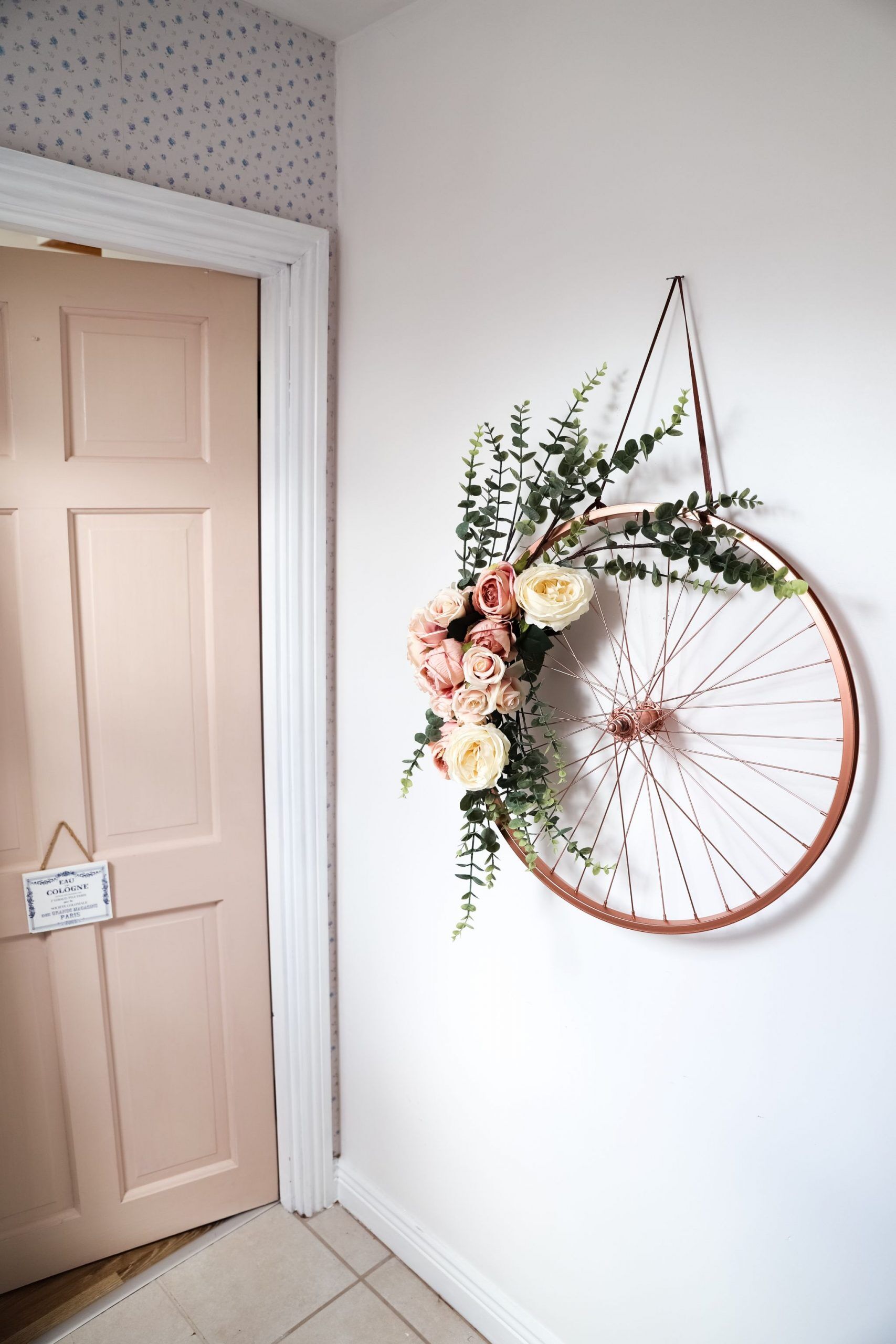 Repurpose And Recycle An Old Bike Wheel - Dainty Dress Diaries