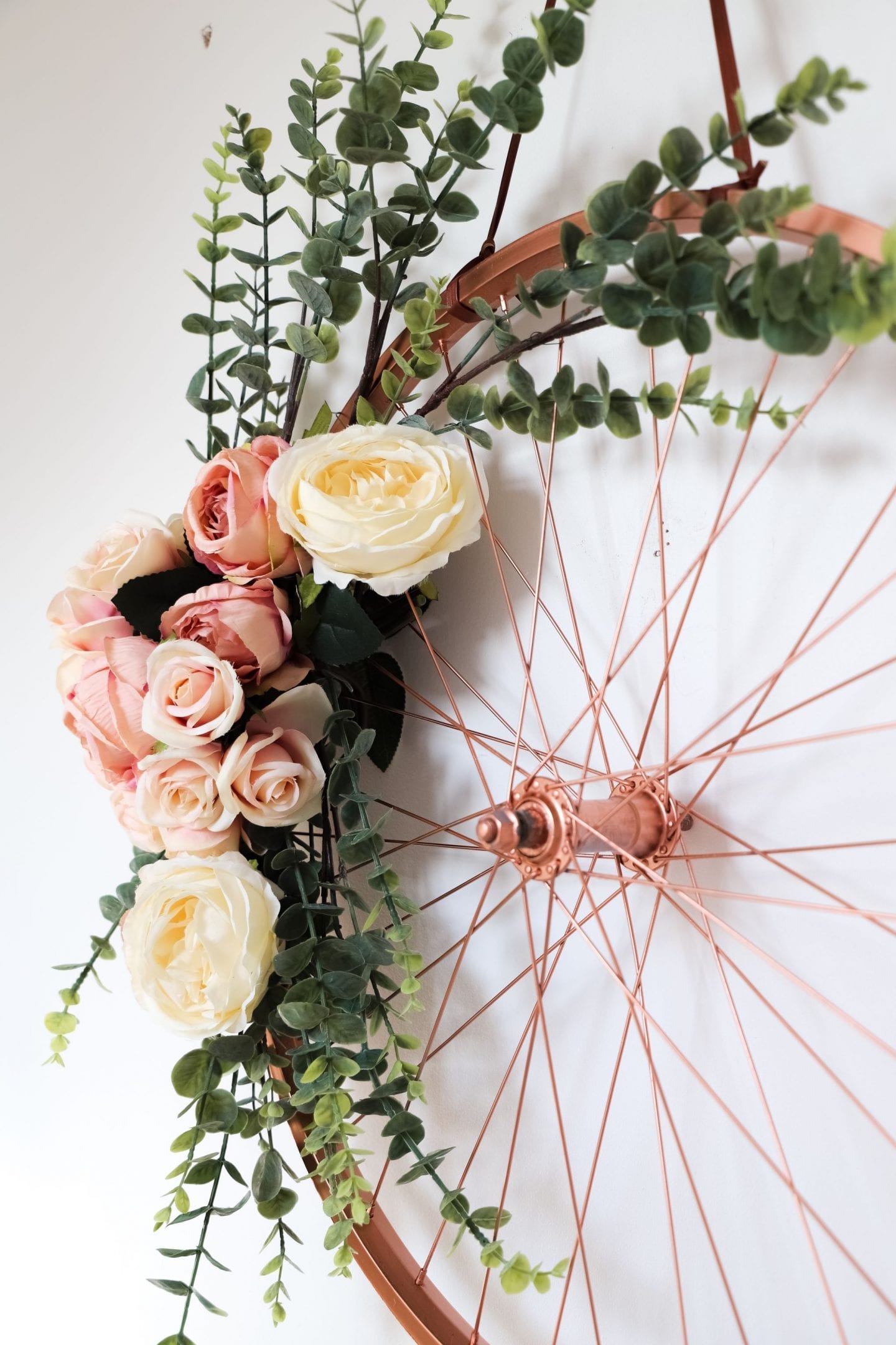 Repurpose And Recycle An Old Bike Wheel - Dainty Dress Diaries