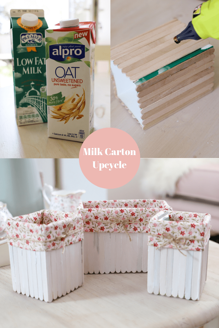 How To Upcycle A Milk Carton Into A Basket - Dainty Dress Diaries