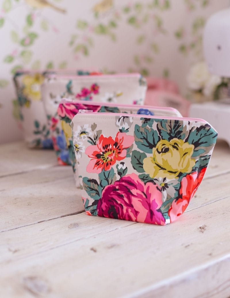 DIY Zip Pouches Made From Recycled Clothes - Dainty Dress Diaries