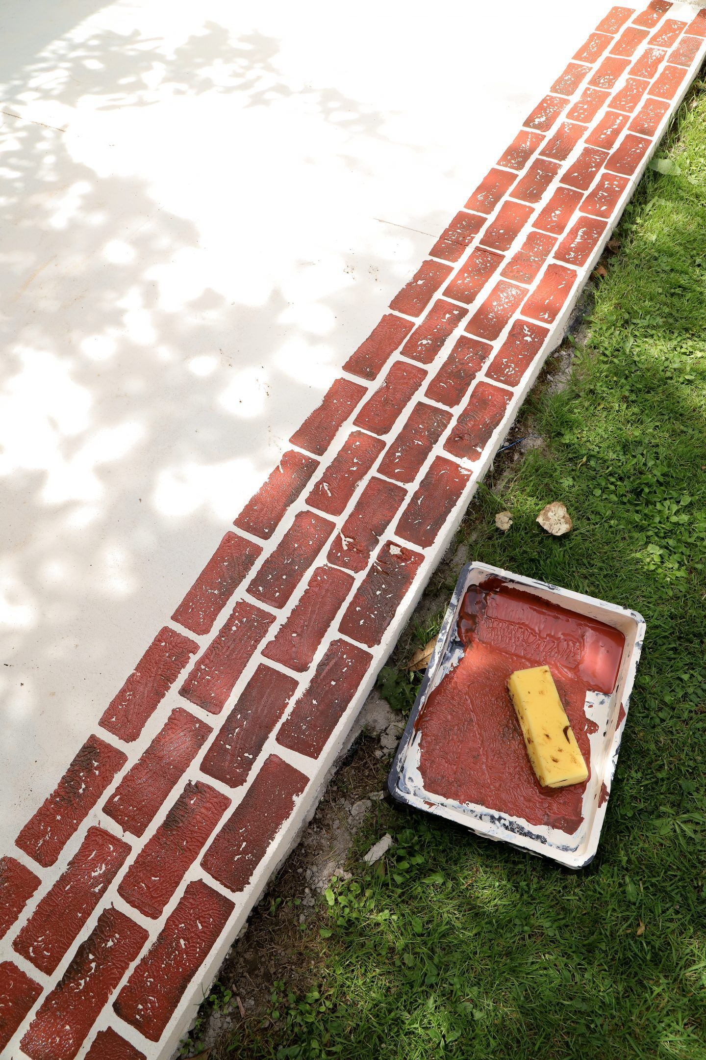 DIY faux brick cottage floor, for less than €25 - Dainty Dress Diaries