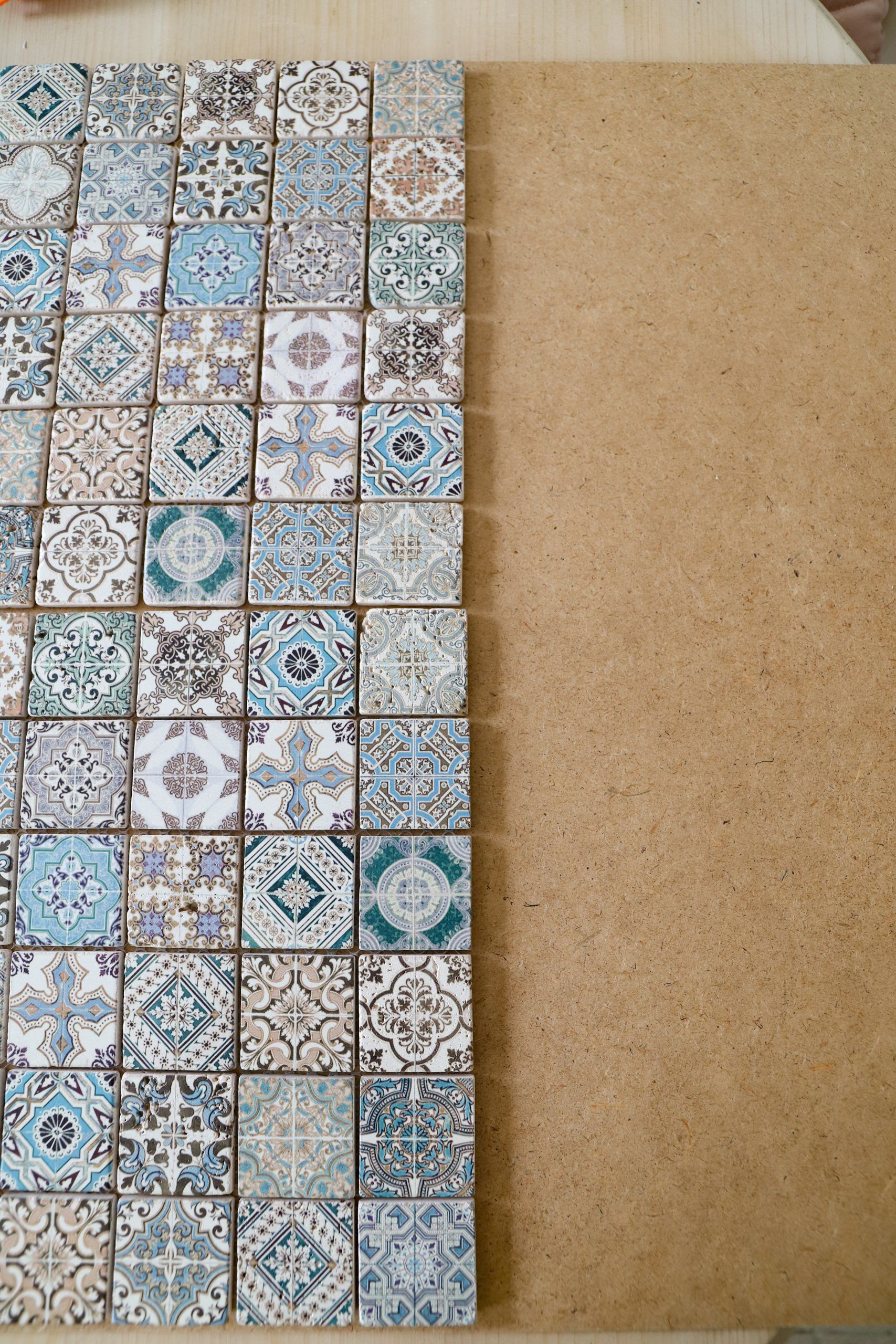 Easy DIY Ikea tiled table inspired by Tik Tok - Dainty Dress Diaries